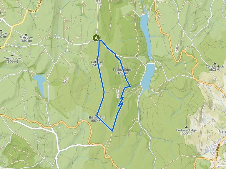 Shining Tor, Cats Tor & Foxlow Edge loop — Peak District National Park ...